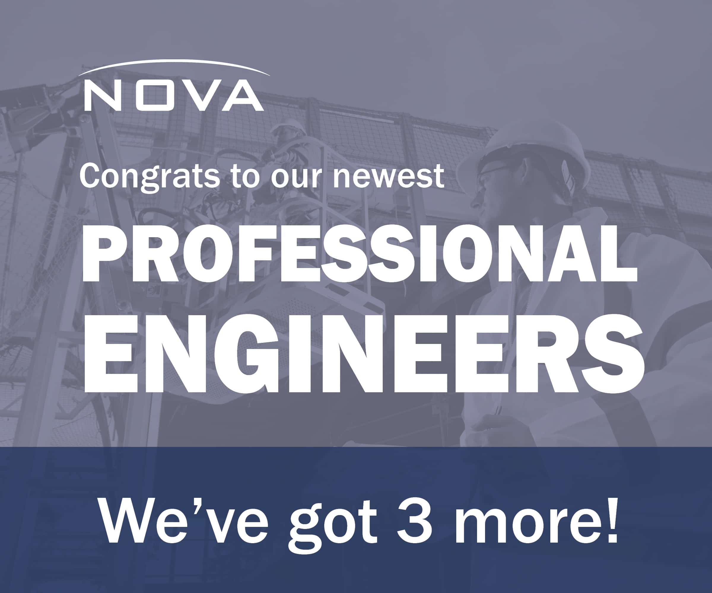 Congrats to 3 MORE New Professional Engineers: McKenzie, James ...